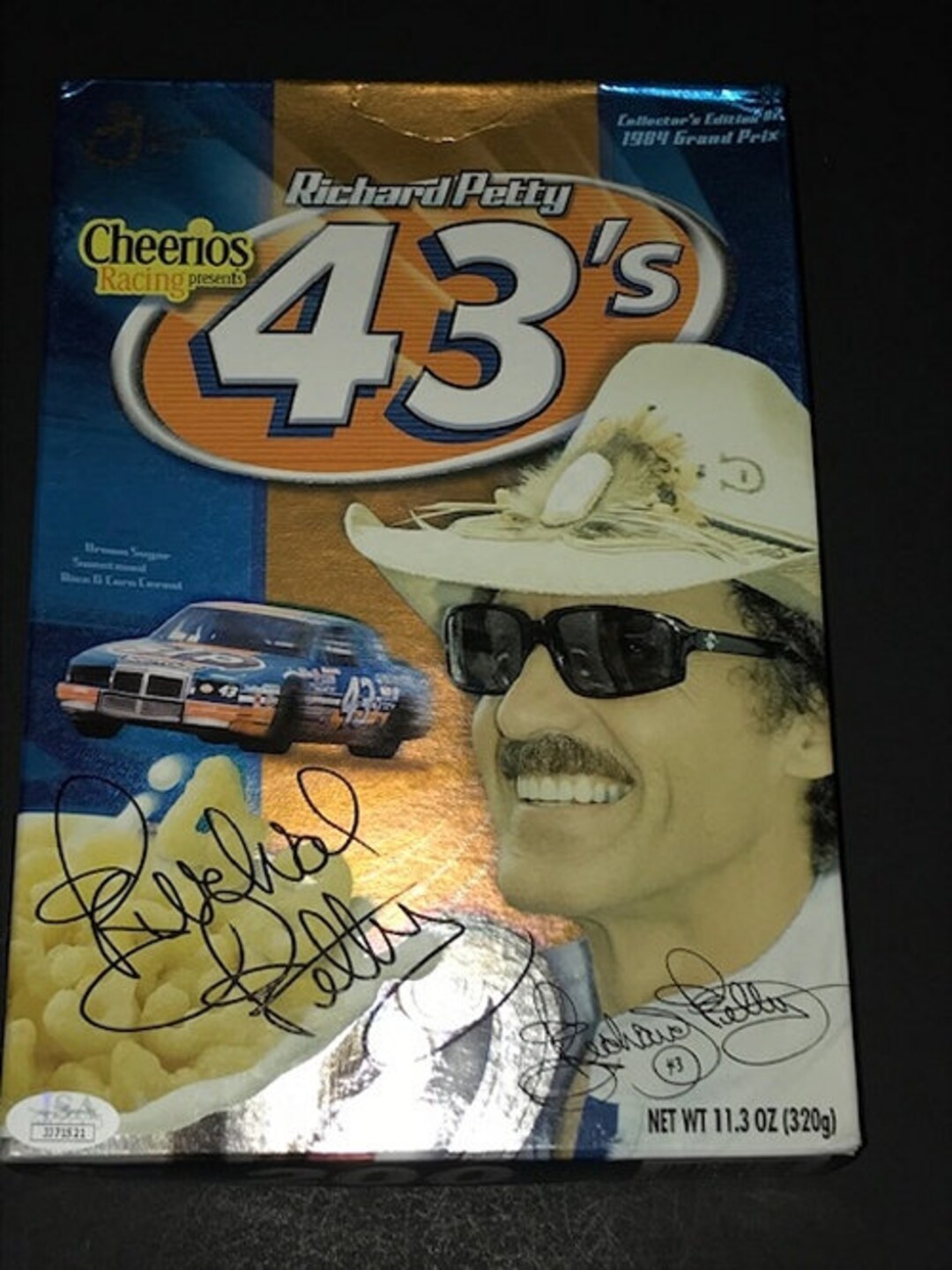 NASCAR Richard Petty Autographed Cheerios Number 43 Collectible Cereal ...
