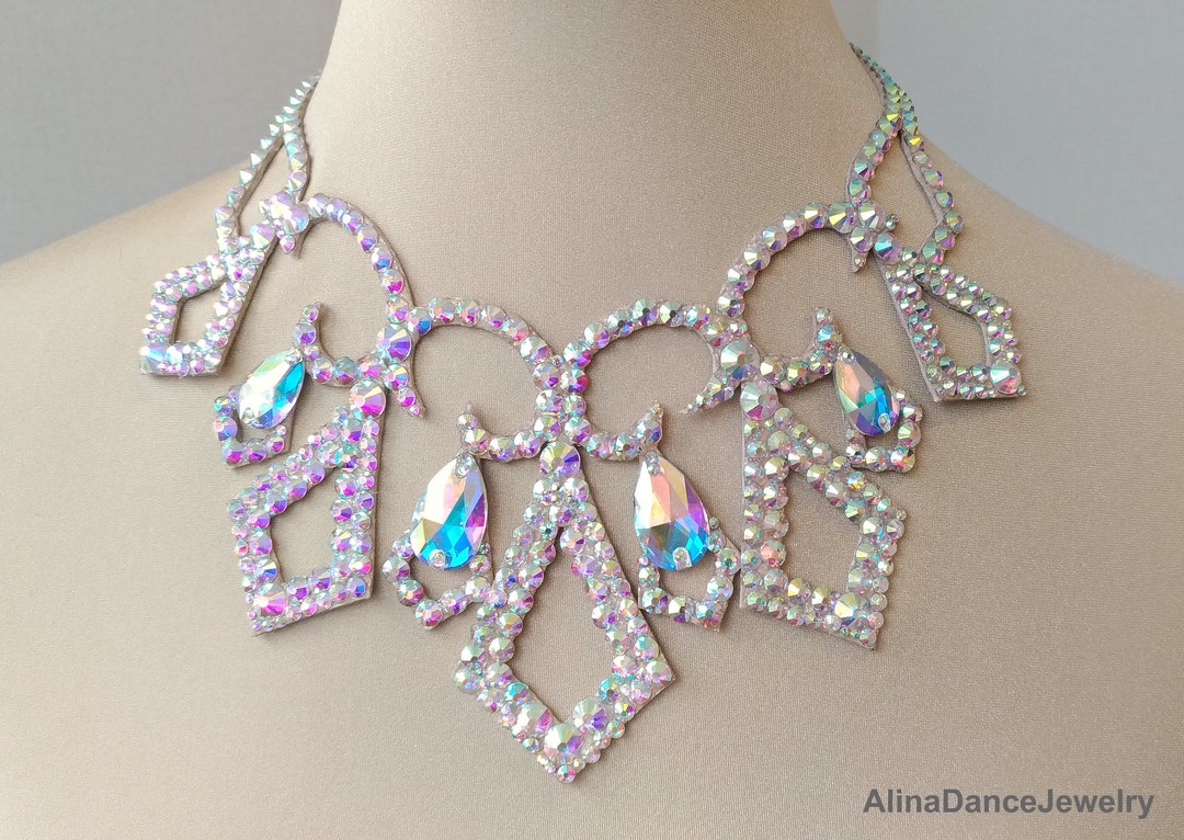 Ballroom Necklace, Ballroom Dance Jewelry, Ballroom Dress, Latin Dress ...