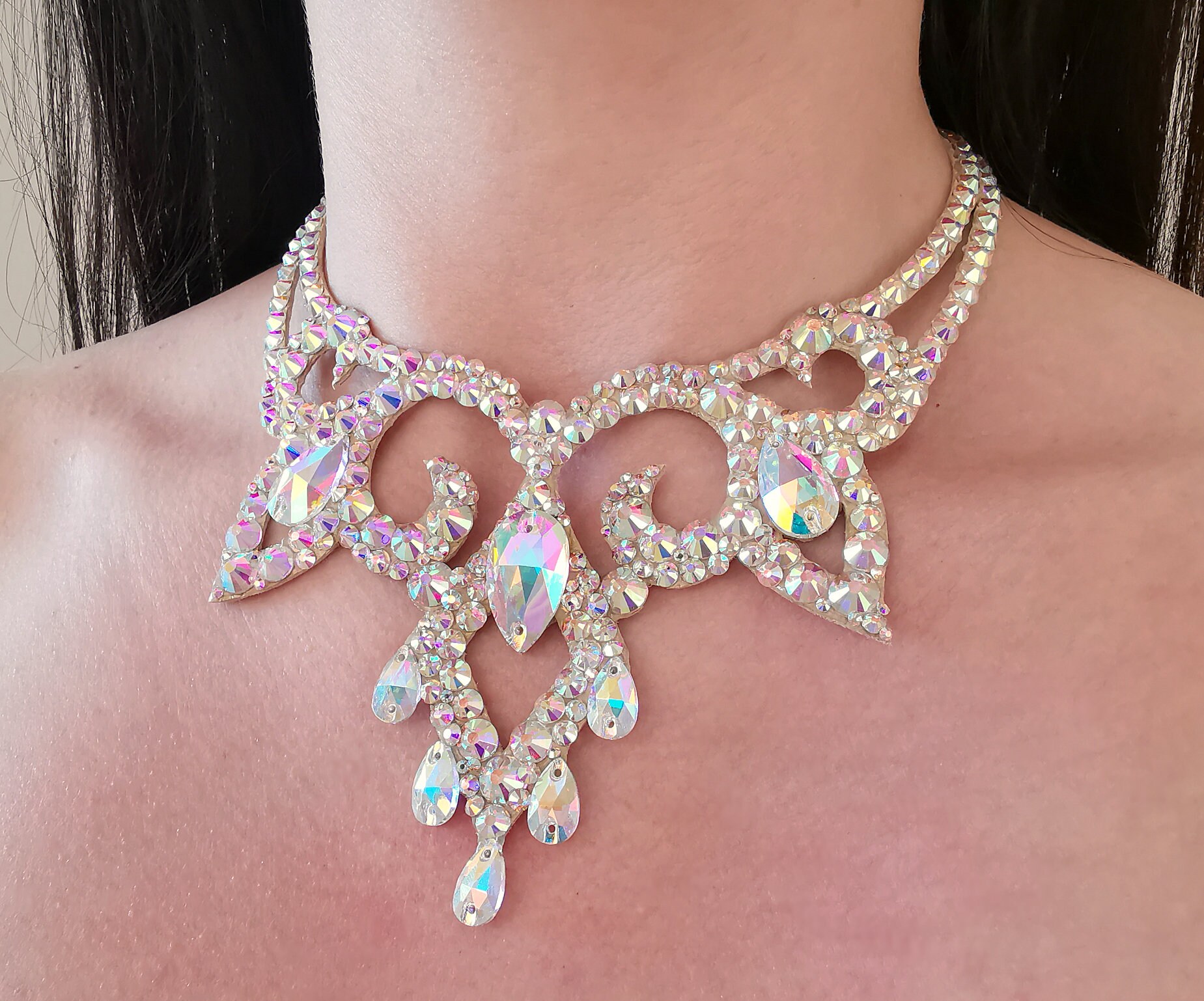 Ballroom Necklace Ballroom Dance Jewelry Ballroom Dress - Etsy