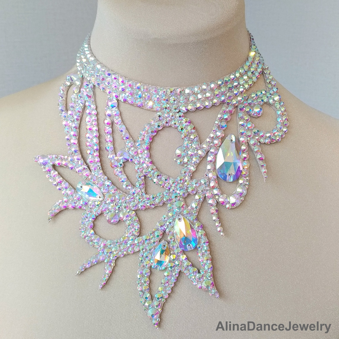 Ballroom Necklace Ballroom Jewelry Ballroom Dance Dress - Etsy