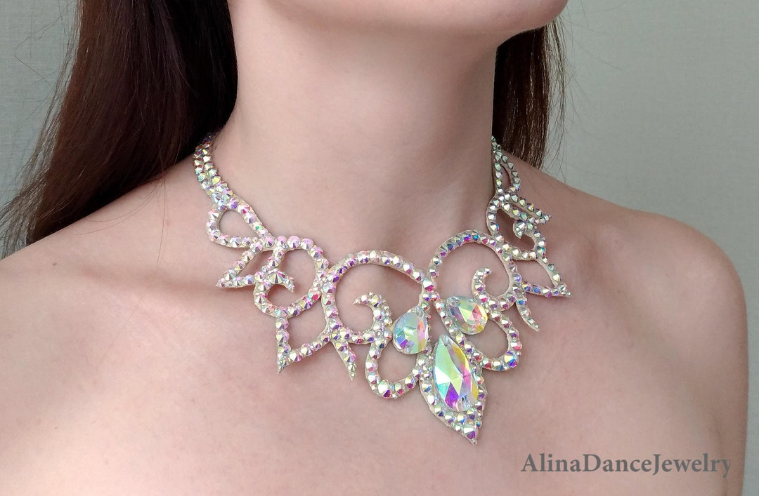 Ballroom Necklace, Ballroom Dance Jewelry, Ballroom Dress, Latin Dress ...