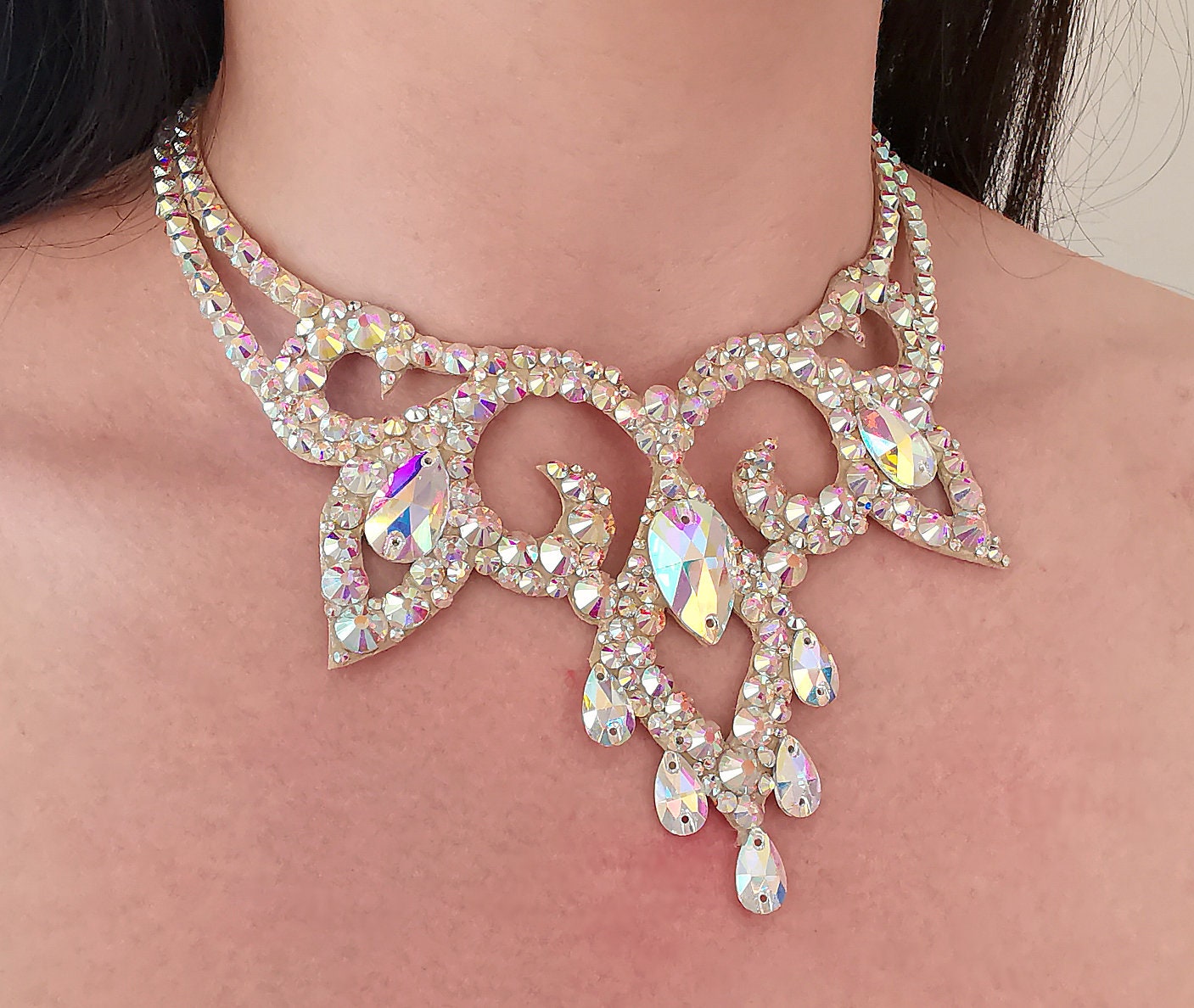 Ballroom Necklace Ballroom Dance Jewelry Ballroom Dress - Etsy