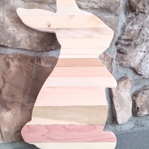 Wood Easter Bunny Decor, Wood Pallet Easter Bunny, Wood Easter Bunny ...