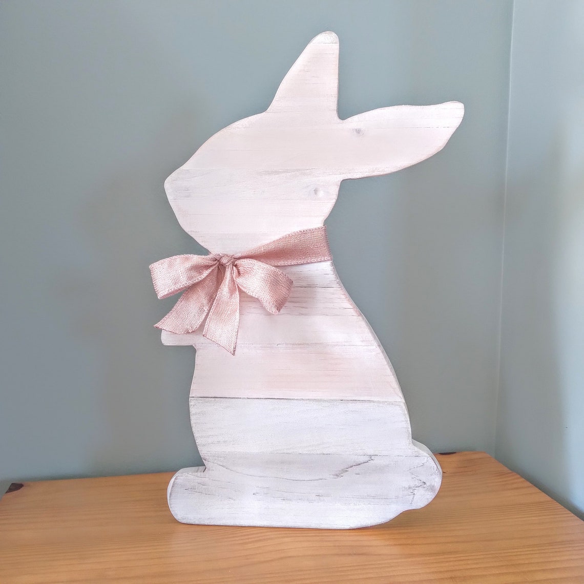 Wood Easter Bunny Decor Wood Pallet Easter Bunny Wood Easter | Etsy