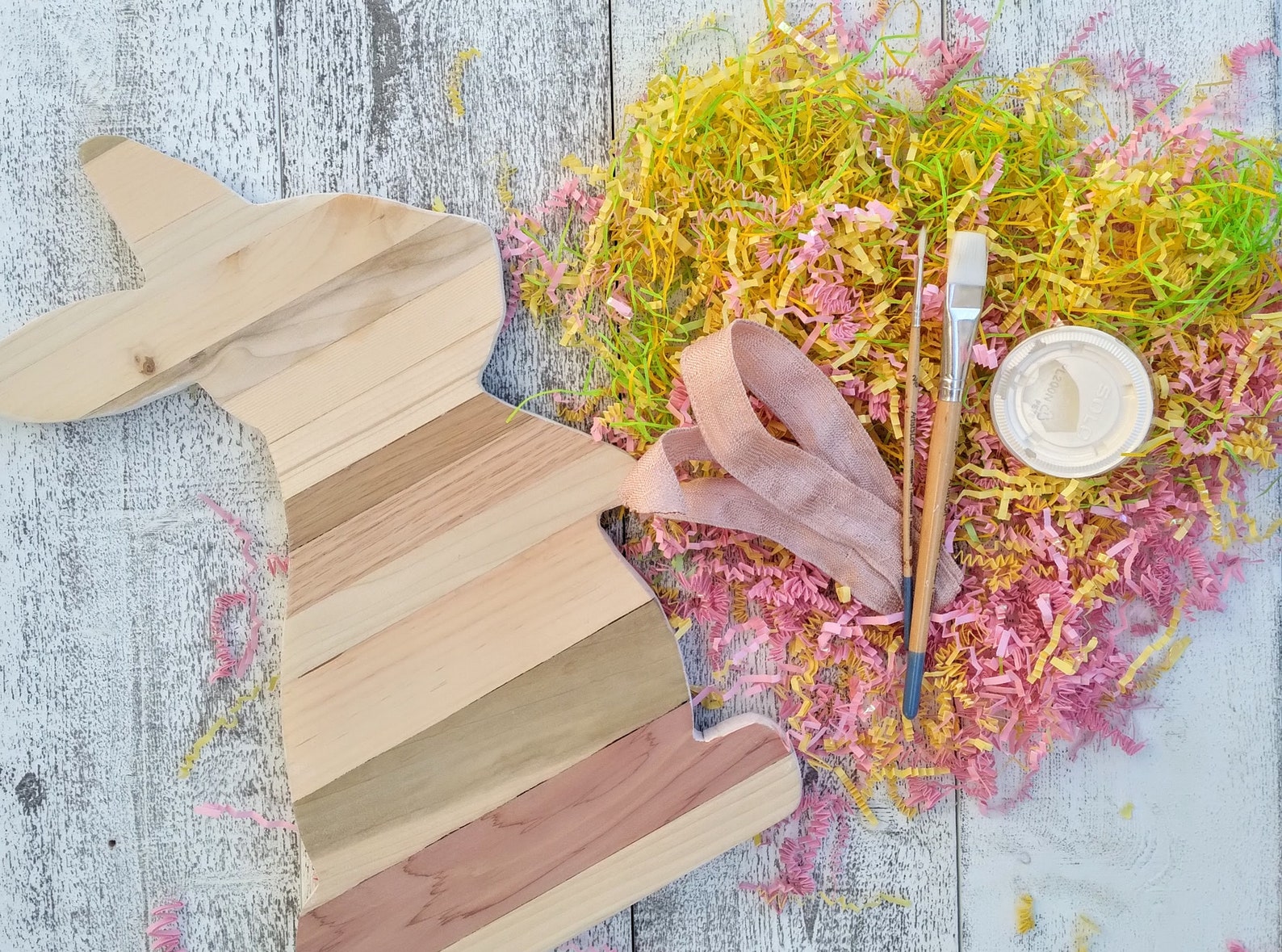 Wood Easter Bunny Decor Wood Pallet Easter Bunny Wood Easter | Etsy