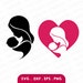 MOTHER and BABY Svg, Eps, Dxf, Png File Vinyl Cutting File, Newborn ...