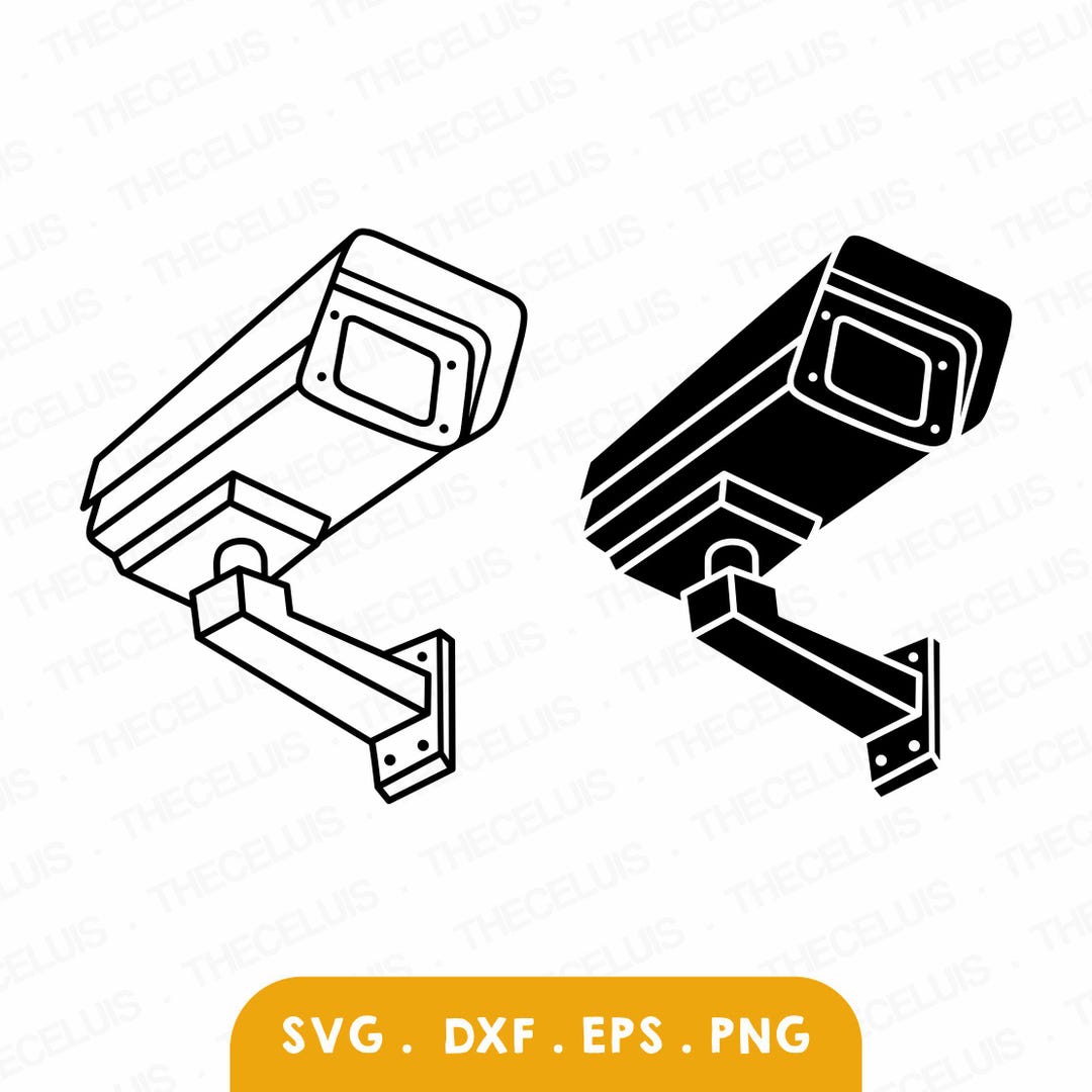 CCTV Svg, Eps, Dxf, Png Files - Vinyl / Sticker Cutting, Engraving ...