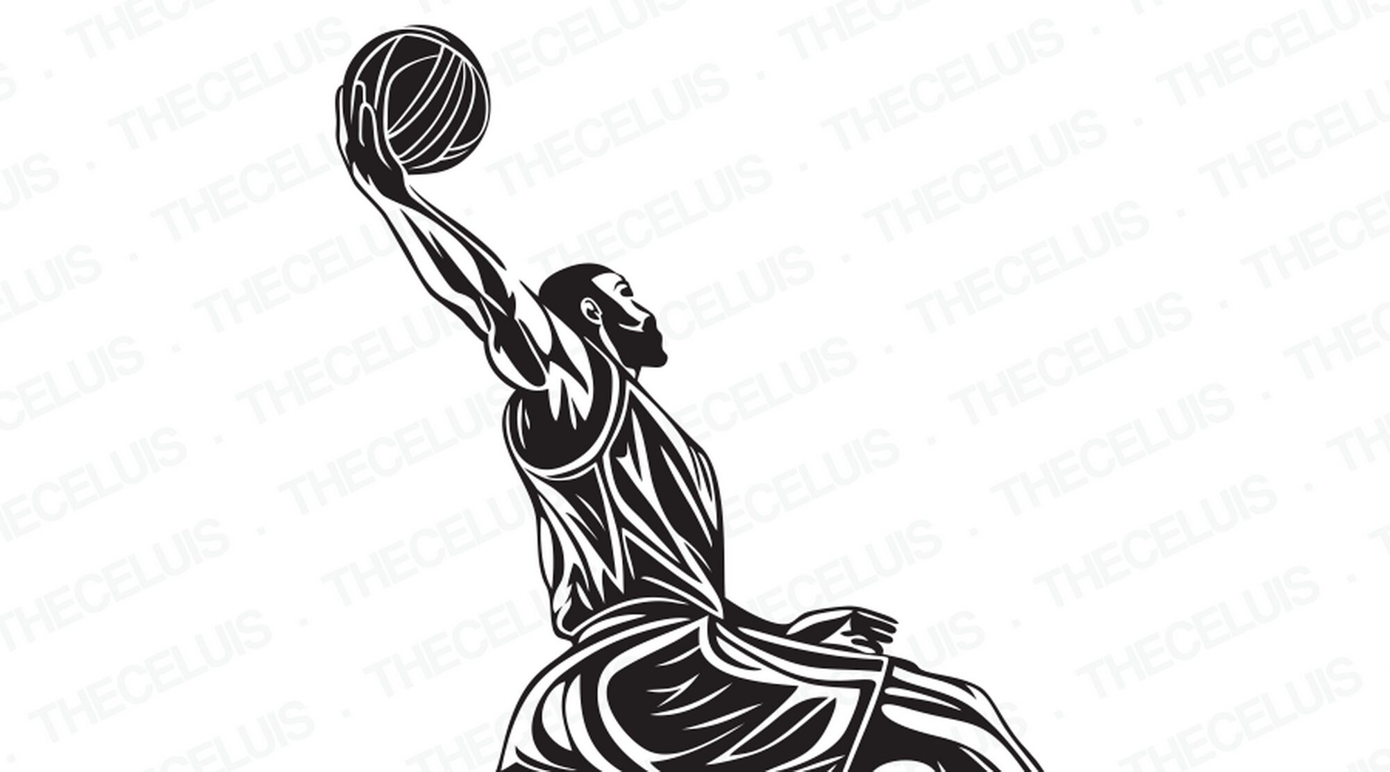 Basketball SVG PNG DXF Files: Slam Dunk Clipart for Cricut, Silhouette ...