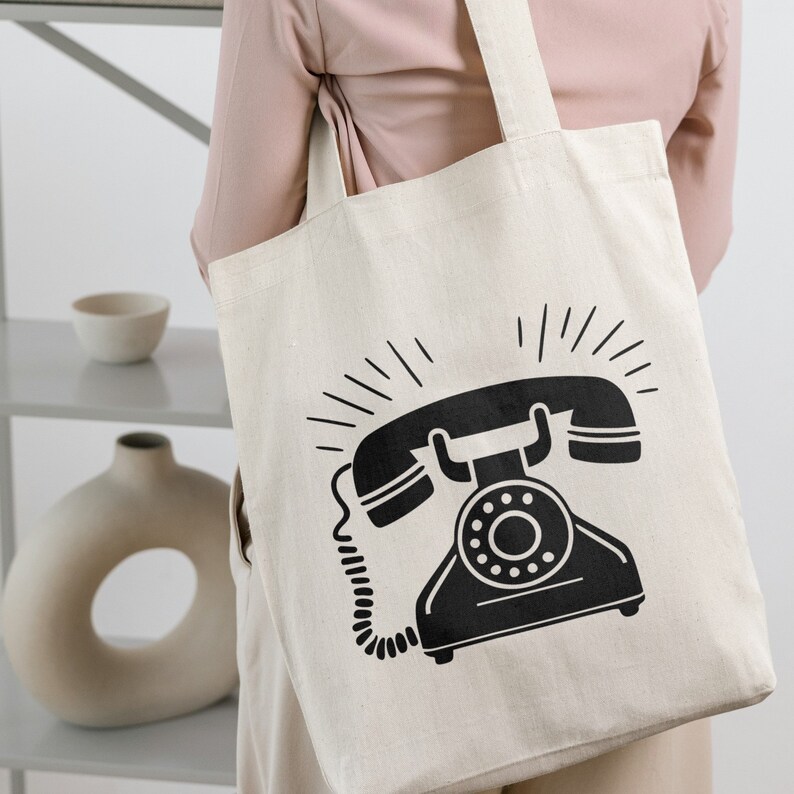 TELEPHONE Svg, Dxf, Eps, Png Files Vinyl Cutting File, Vintage ...