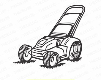 Stand-on Lawn Mower DIGITAL DOWNLOAD Svg, Png, Jpg, Eps FILE - Etsy