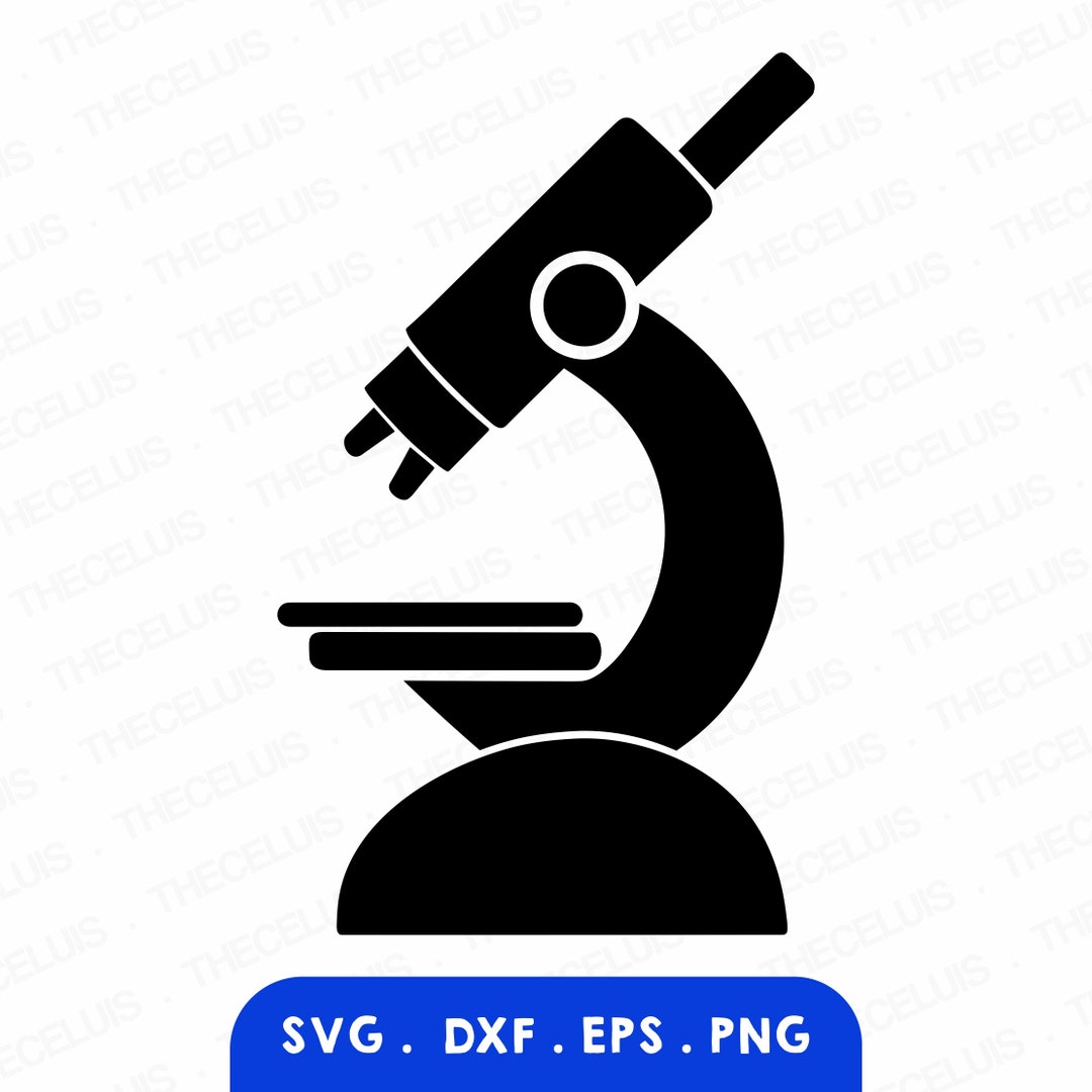 Microscope SVG PNG DXF Files: Science Lab Clipart for Cricut ...