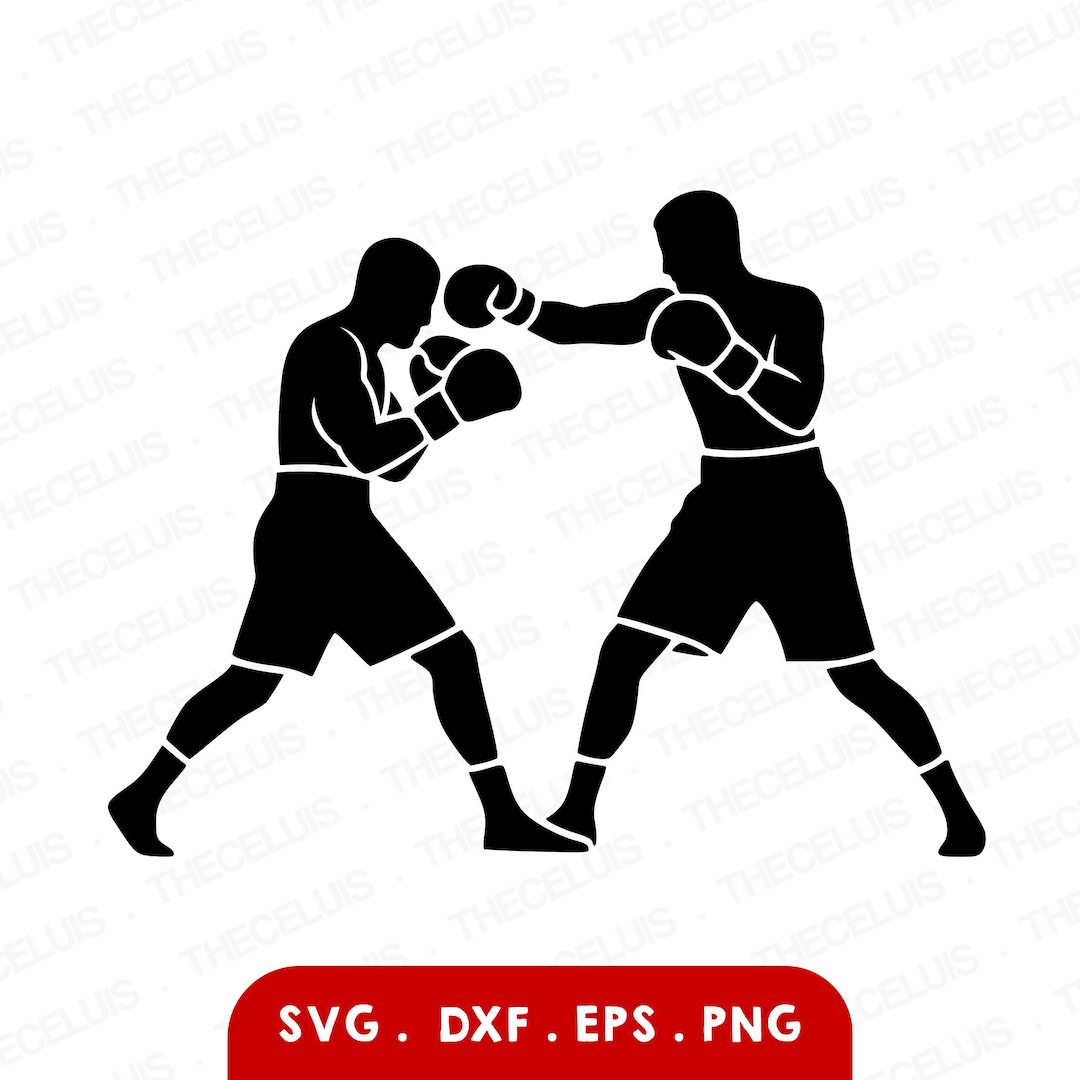 Boxing SVG PNG Files: Silhouette Fighting Clipart for Cutting ...