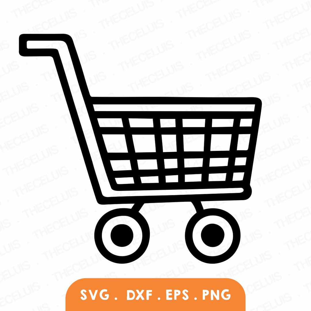 SHOPPING CART Svg, Dxf, Eps, Png Files - Vinyl Cutting File, Digital ...