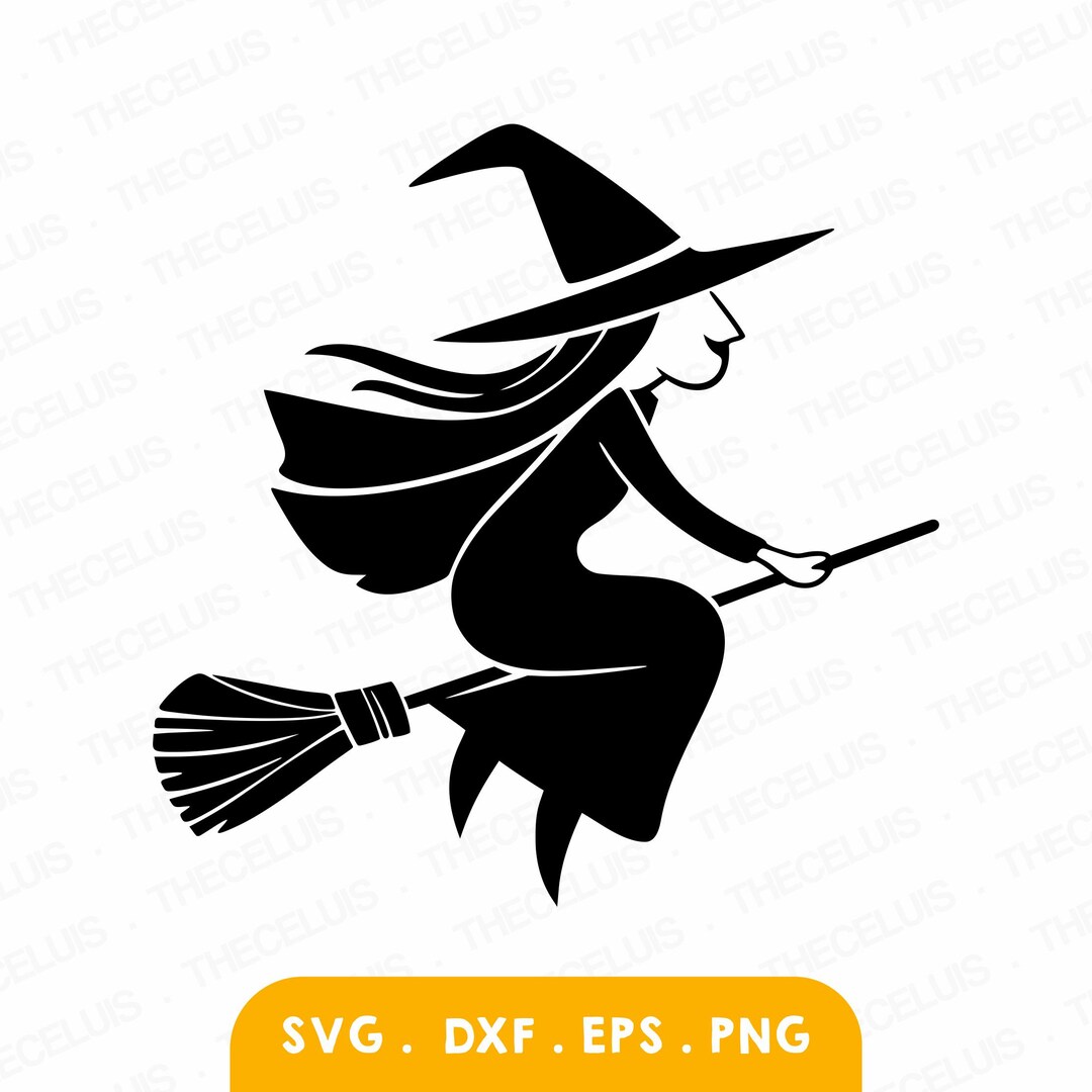 WITCH Svg, Eps, Dxf, Png - Vinyl / Sticker Cutting File , Enchantress ...