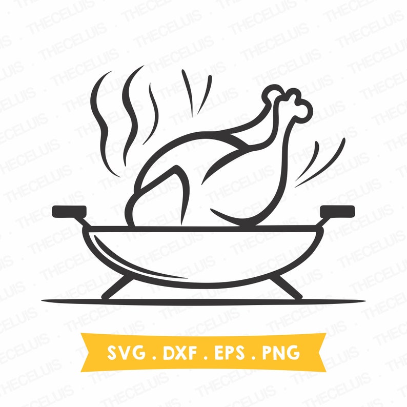 Grilled Chicken SVG DXF Eps Png File Vinyl Cutting File - Etsy