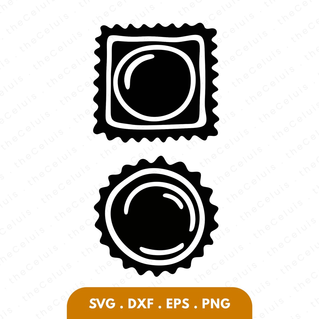 Ravioli SVG PNG File for Cricut, Silhouette: Stuffed Pasta Clipart ...