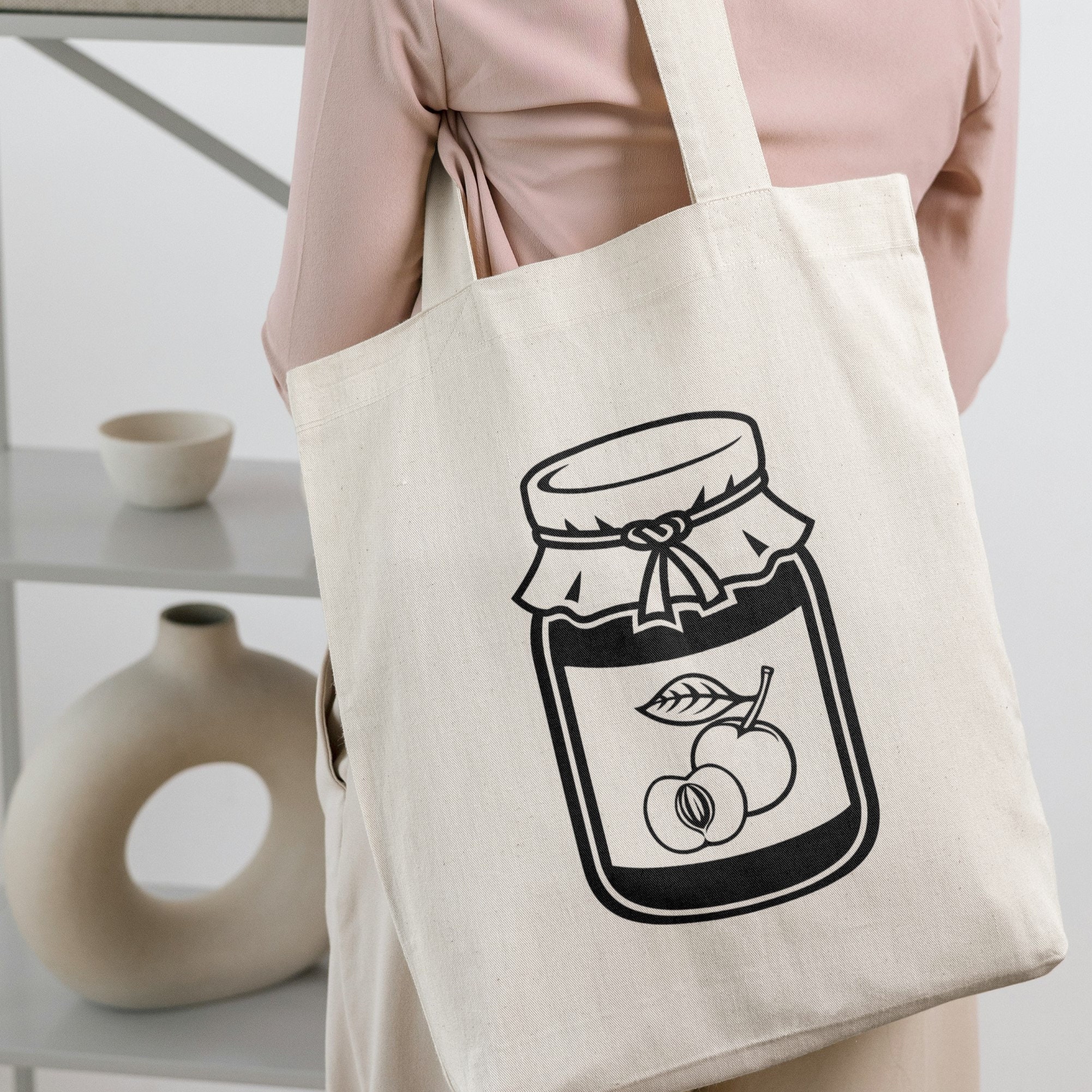 Jar of APRICOT JAM Svg, Dxf, Eps, Png File - Vinyl Cutting File ...