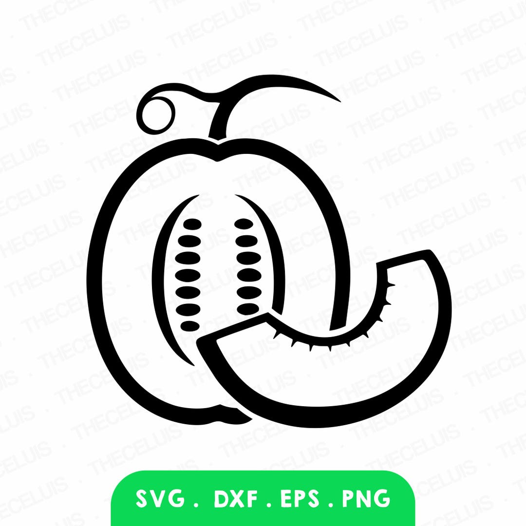 CANTALOUPE Svg Dxf Eps Png Files - Vinyl Cutting Melon Engraving Musk ...