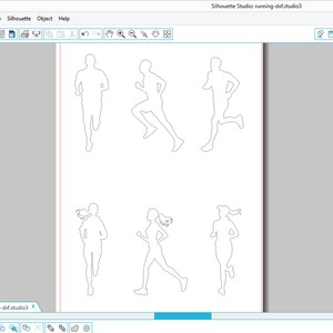 Running Silhouette SVG, DXF, Eps, PNG, Sports Vinyl Cutting File ...