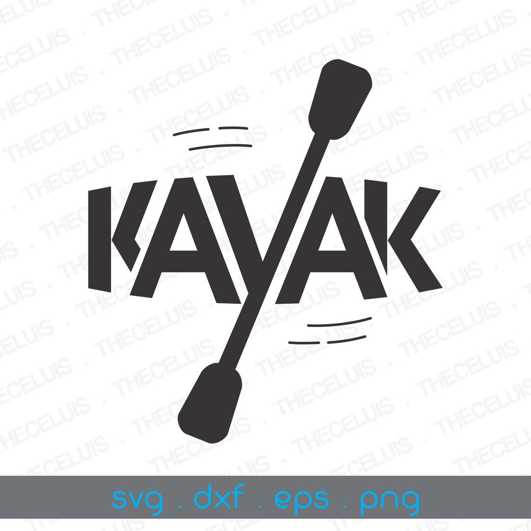 KAYAK Typography Vinyl Cutting File SVG Files DXF File - Etsy
