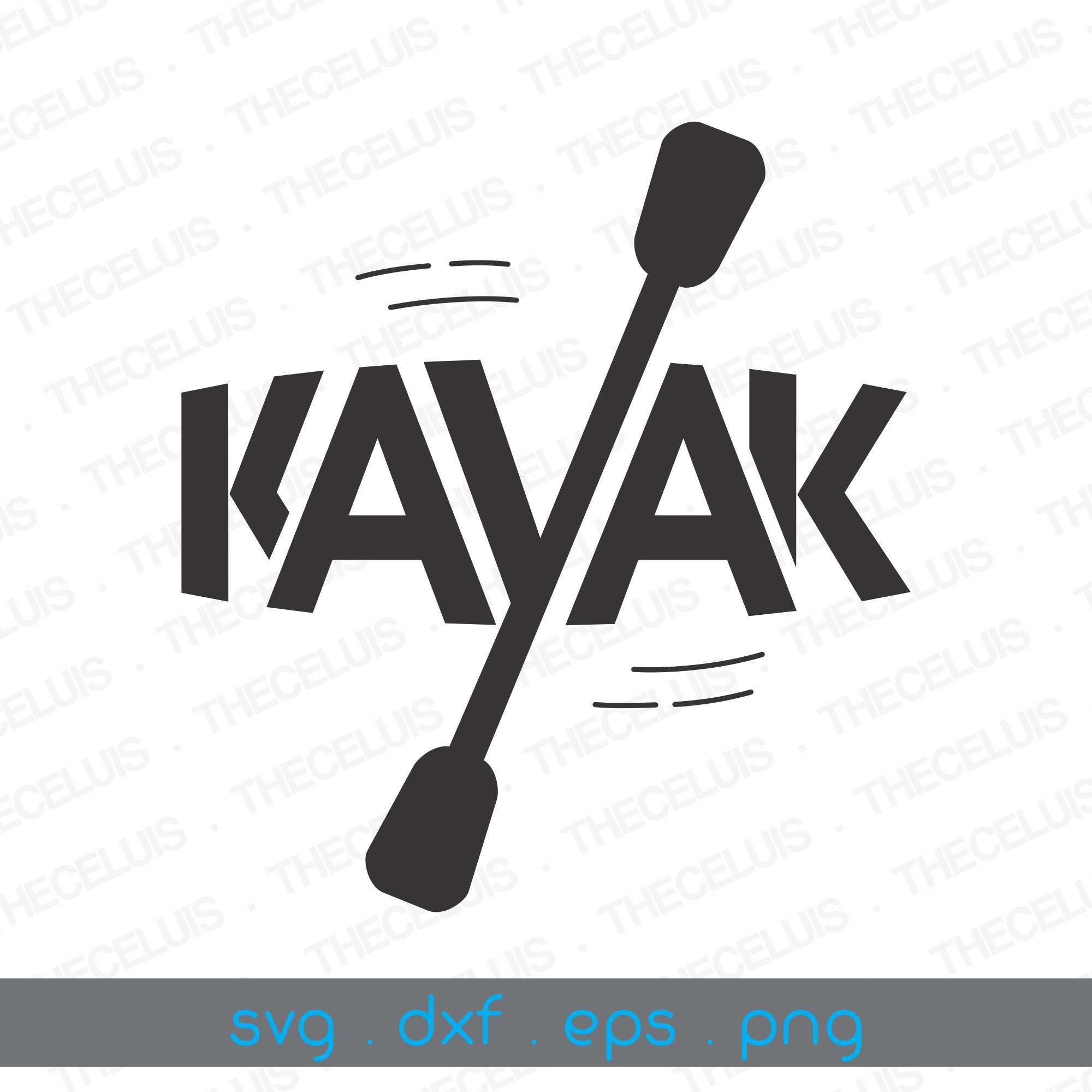 KAYAK Typography Vinyl Cutting File SVG Files DXF File - Etsy