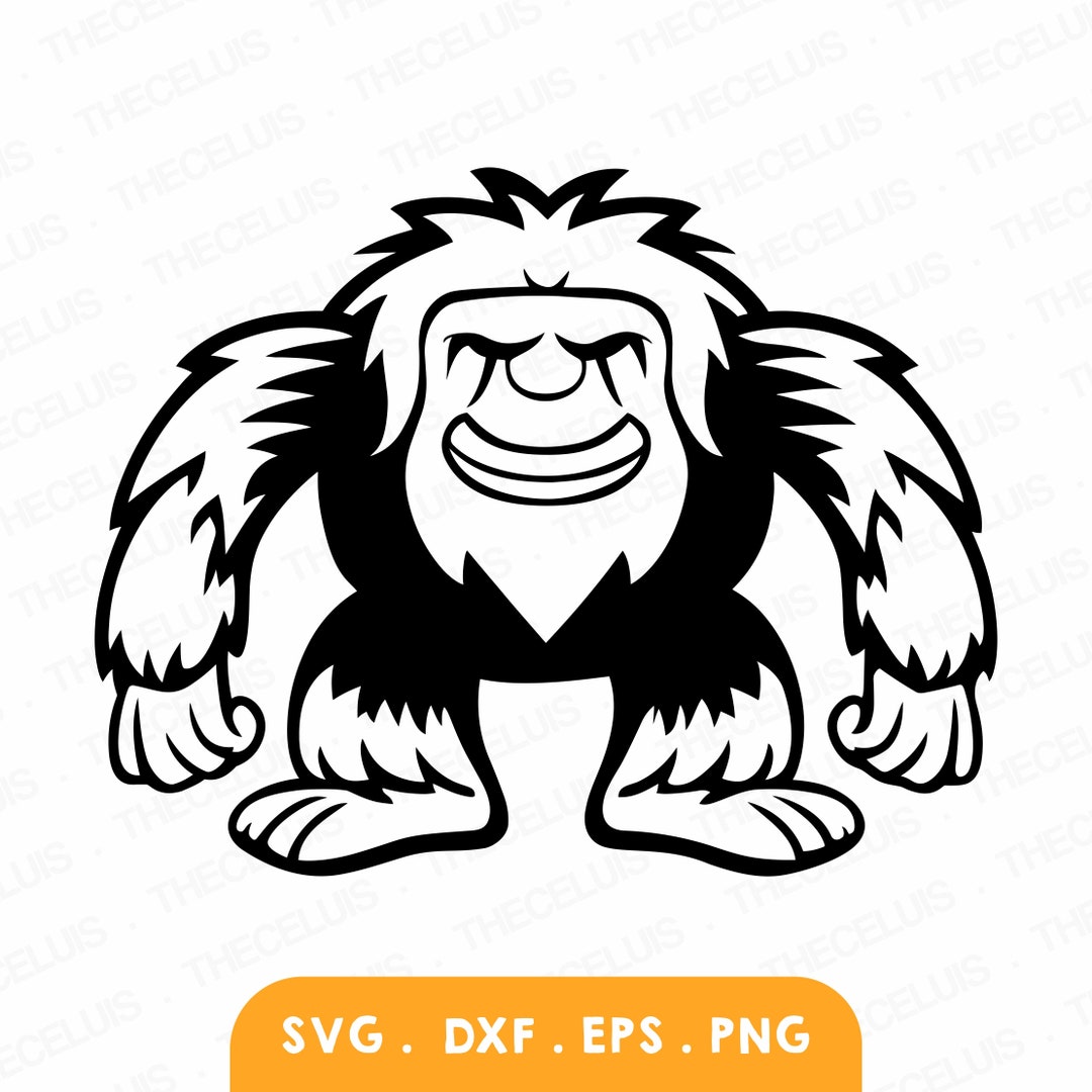 YETI Svg, Dxf, Eps, Png File Vinyl Cutting File, Bigfoot Digital File ...