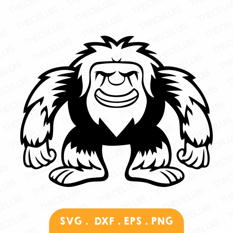 YETI Svg, Dxf, Eps, Png File Vinyl Cutting File, Bigfoot Digital File ...