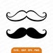 MOUSTACHE Svg, Eps, Dxf, Png Vinyl Cutting File, Hipster Digital File ...
