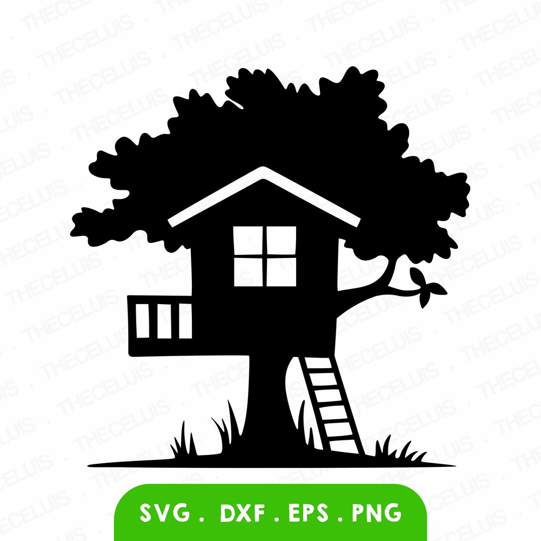 TREE HOUSE Svg, Dxf, Eps, Png Files - Vinyl / Sticker Cutting ...
