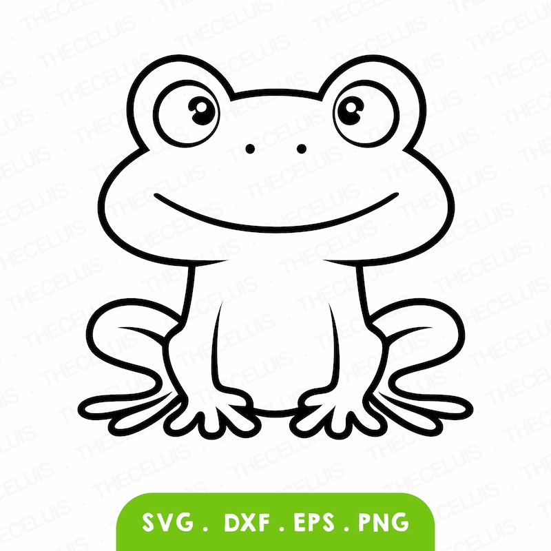 Frog Svg - Etsy