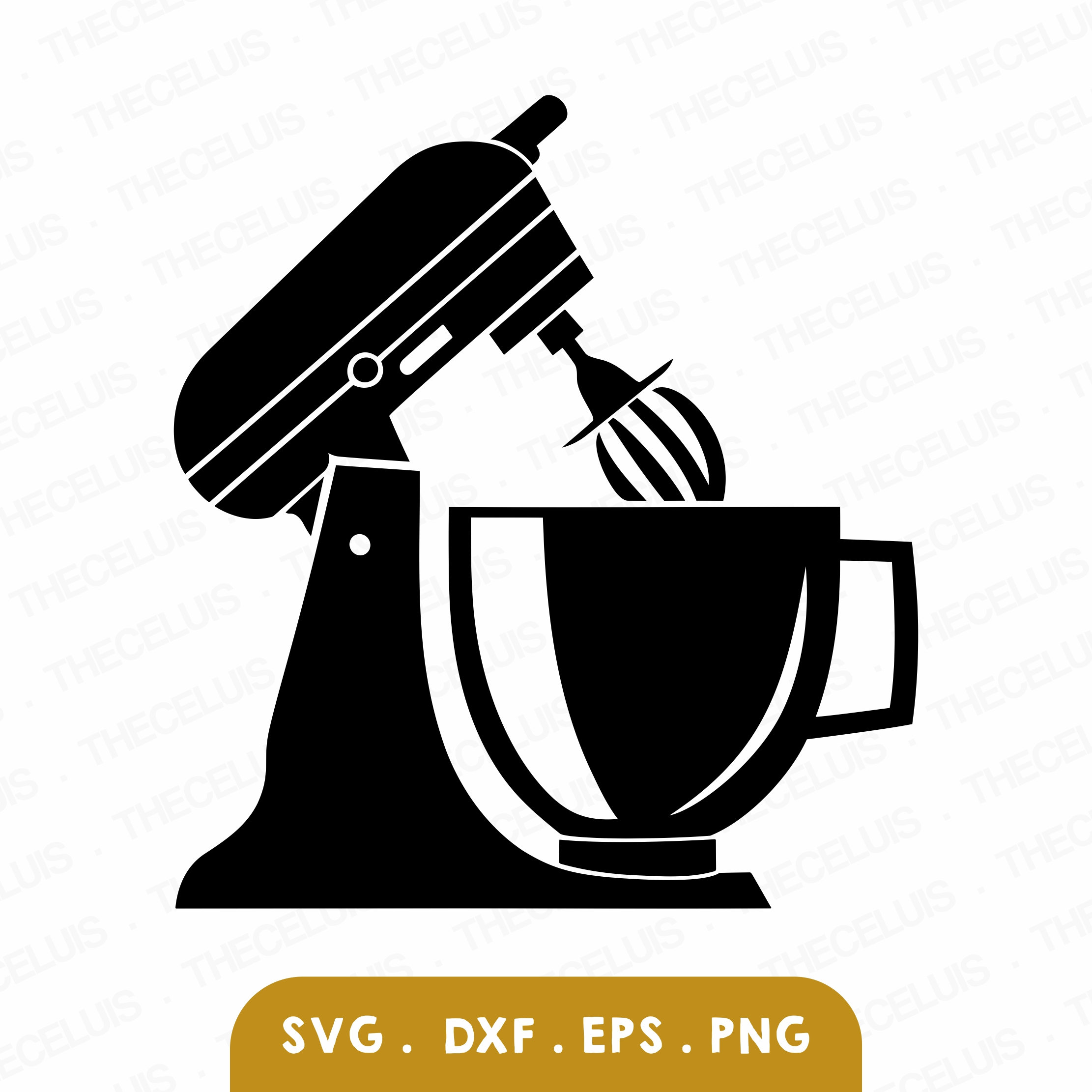 Baking MIXER Svg, Dxf, Eps, Png File Cutting File, Kitchen Digital File ...