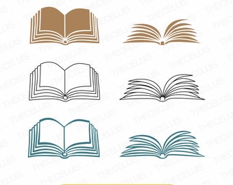 Open Book Svg, Open Books Svg, Open Svg, Book, Books, SVG, Ai, Pdf, Eps ...