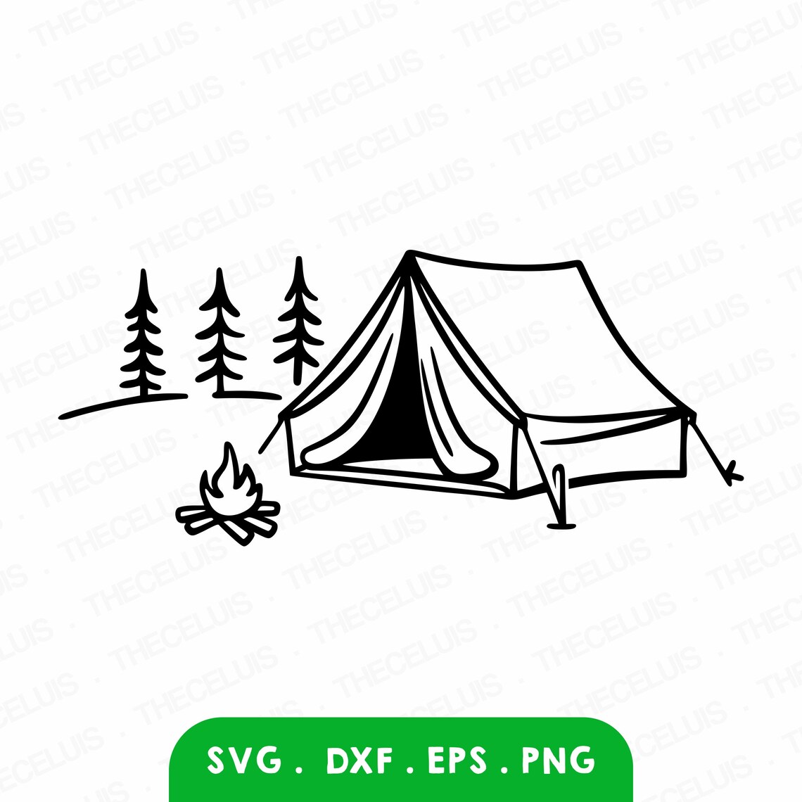 CAMP SITE Svg, Eps, Dxf, Png File- Vinyl Cutting File, Outdoor ...