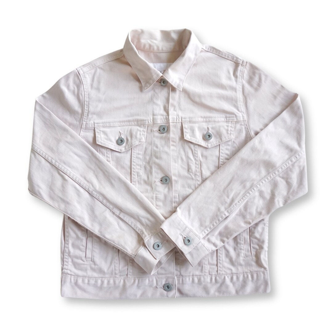 UNIQLO Button up Beige Trucker Jacket - Etsy