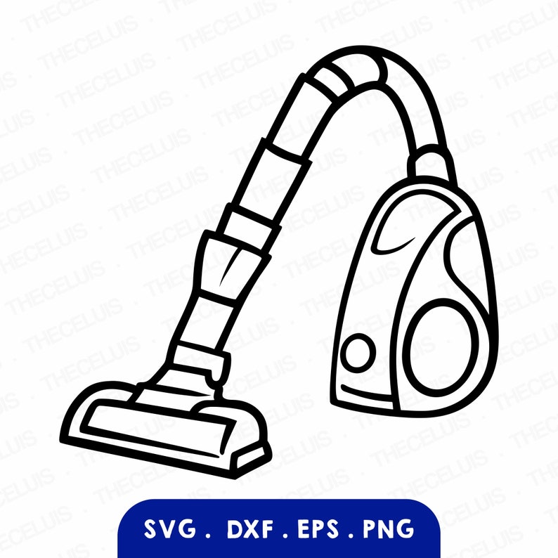 VACUUM CLEANER Svg, Dxf, Eps, Png File Vinyl Cutting File, Digital File ...