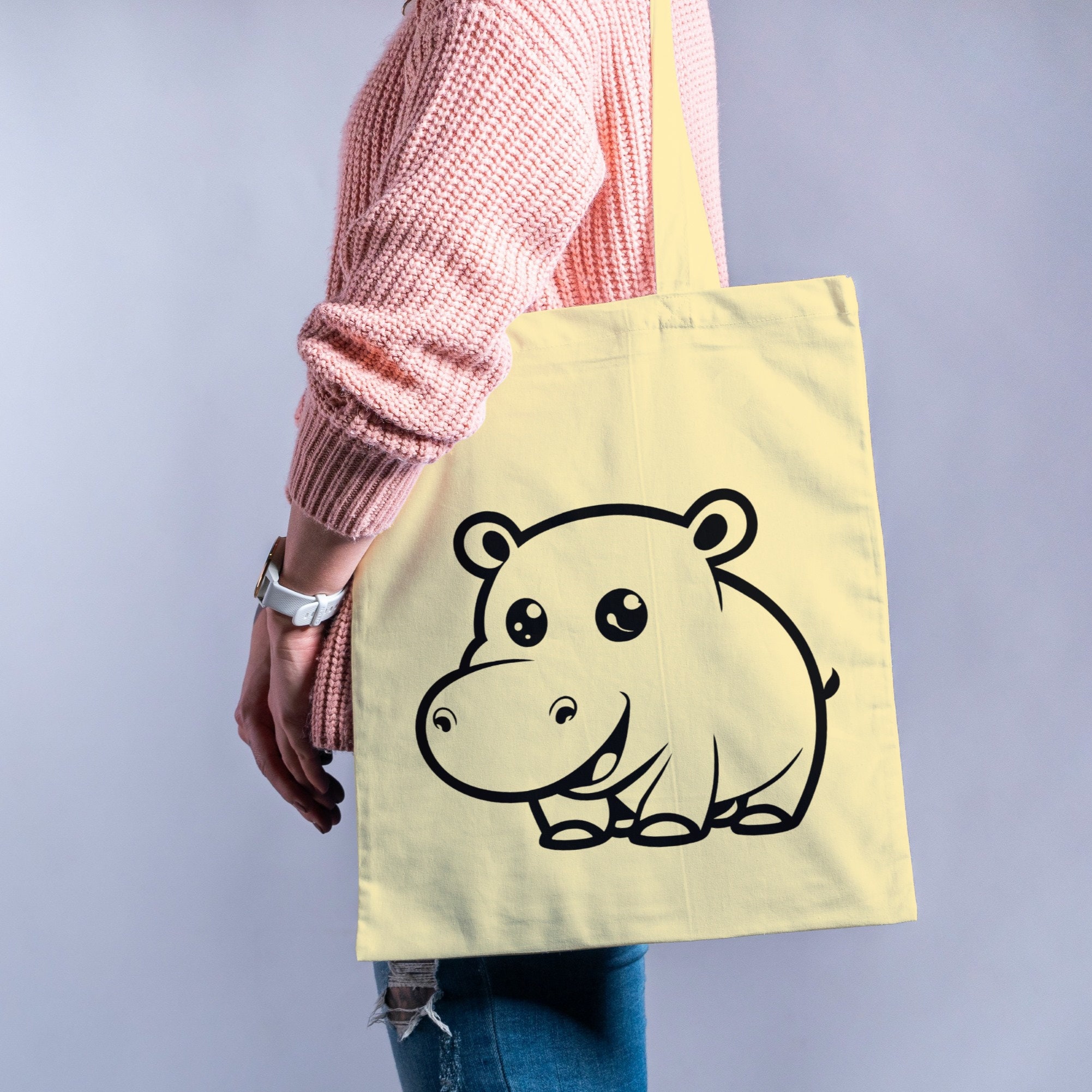 HIPPO Svg, Dxf, Eps, Png File Vinyl Cutting File, Wildlife Digital File ...