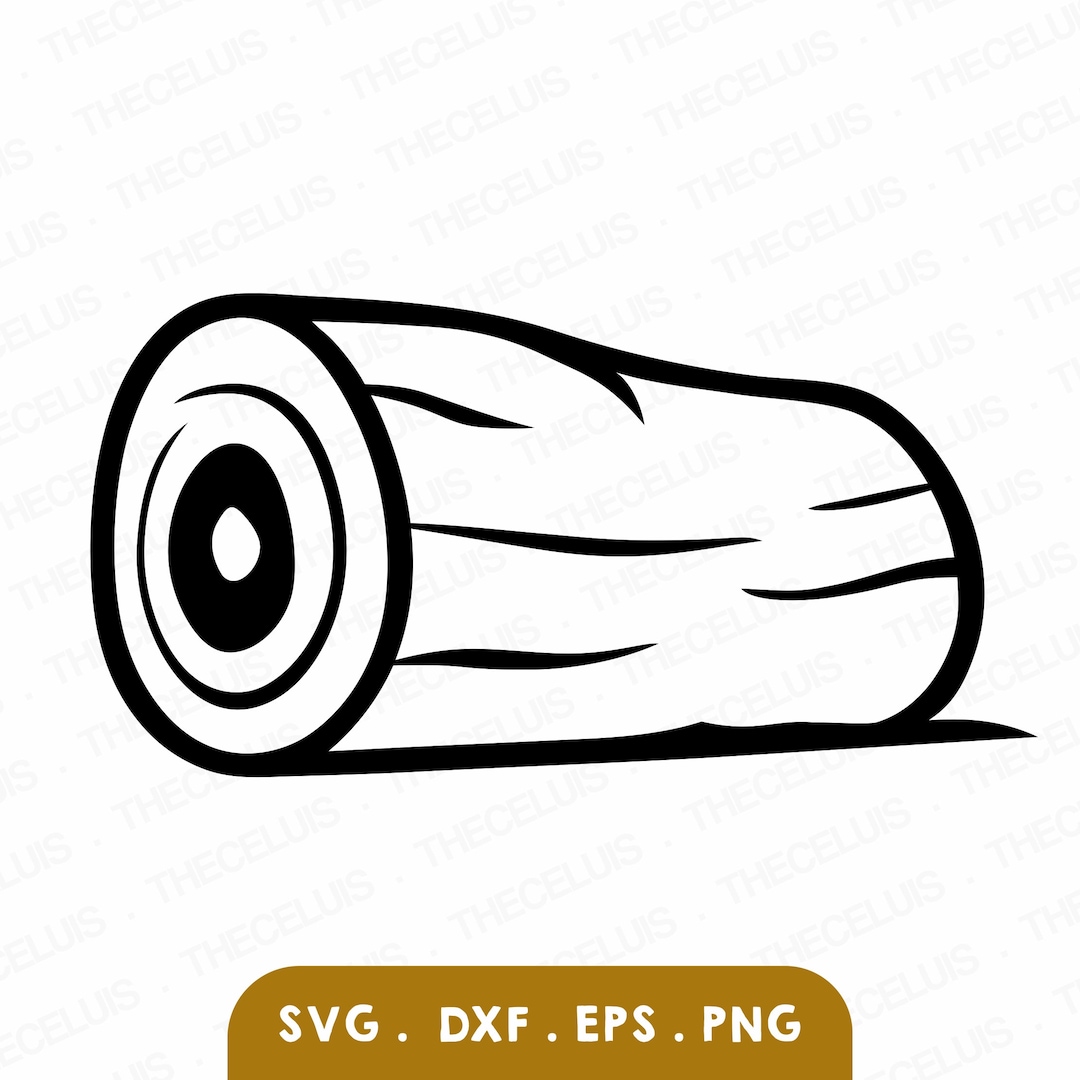 WOOD LOG Svg, Eps, Dxf, Png Files - Vinyl Cutting File, Digital File ...