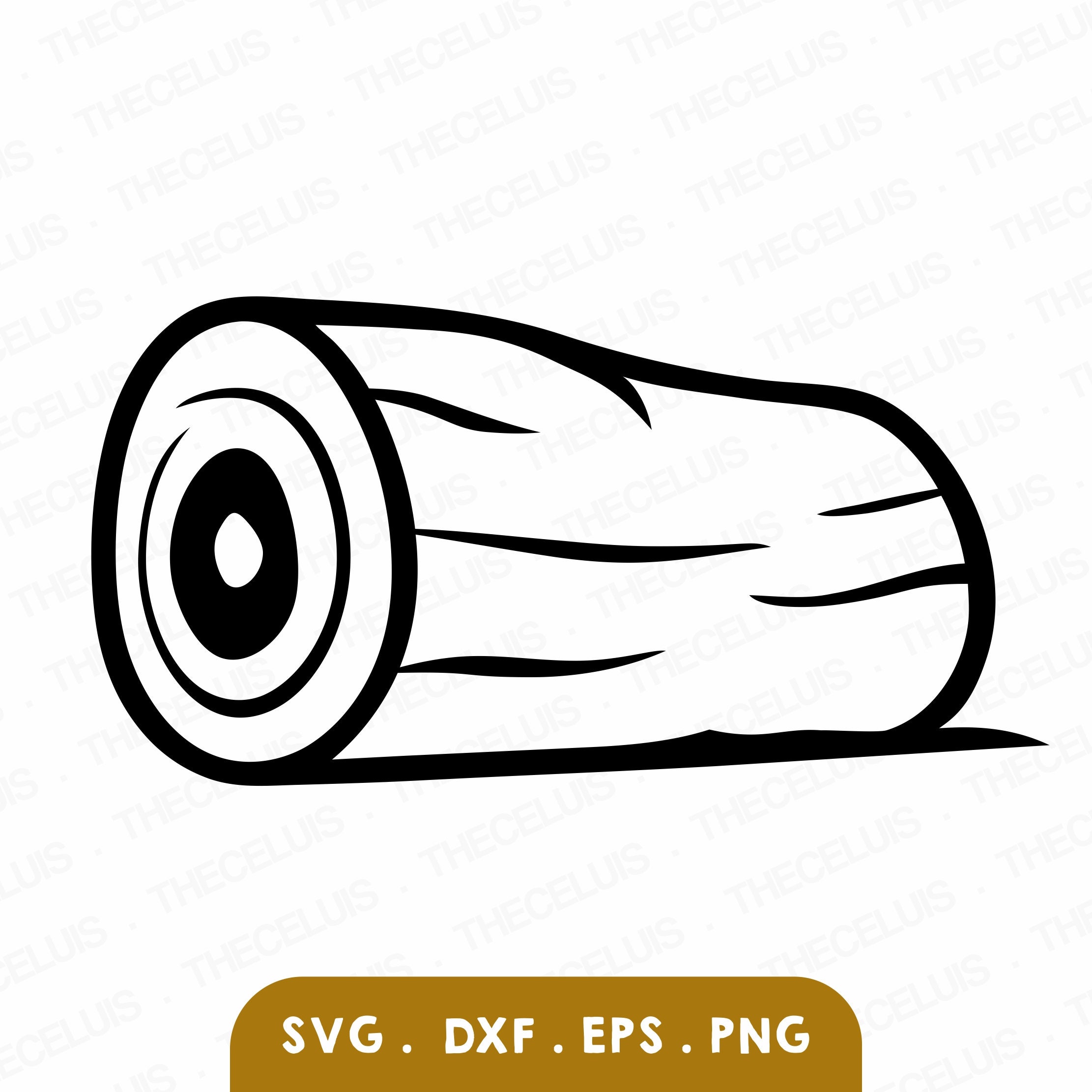 WOOD LOG Svg, Eps, Dxf, Png Files - Vinyl Cutting File, Digital File ...