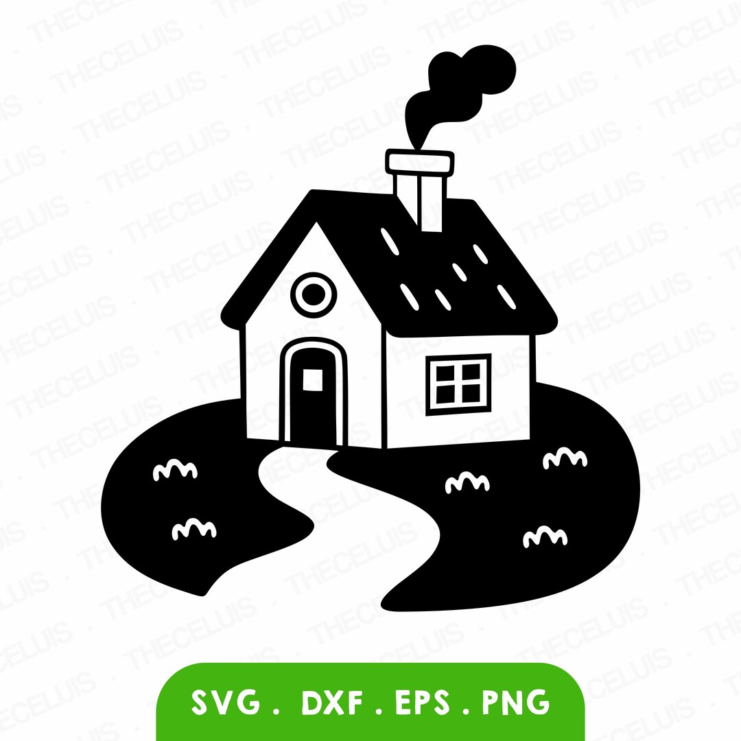 Cottage House SVG Clipart – Home Digital File for Cricut, Silhouette ...
