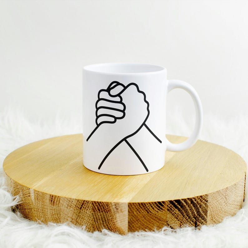 Arm Wrestling SVG PNG DXF Files: Handshake Outline Clipart for Cricut ...