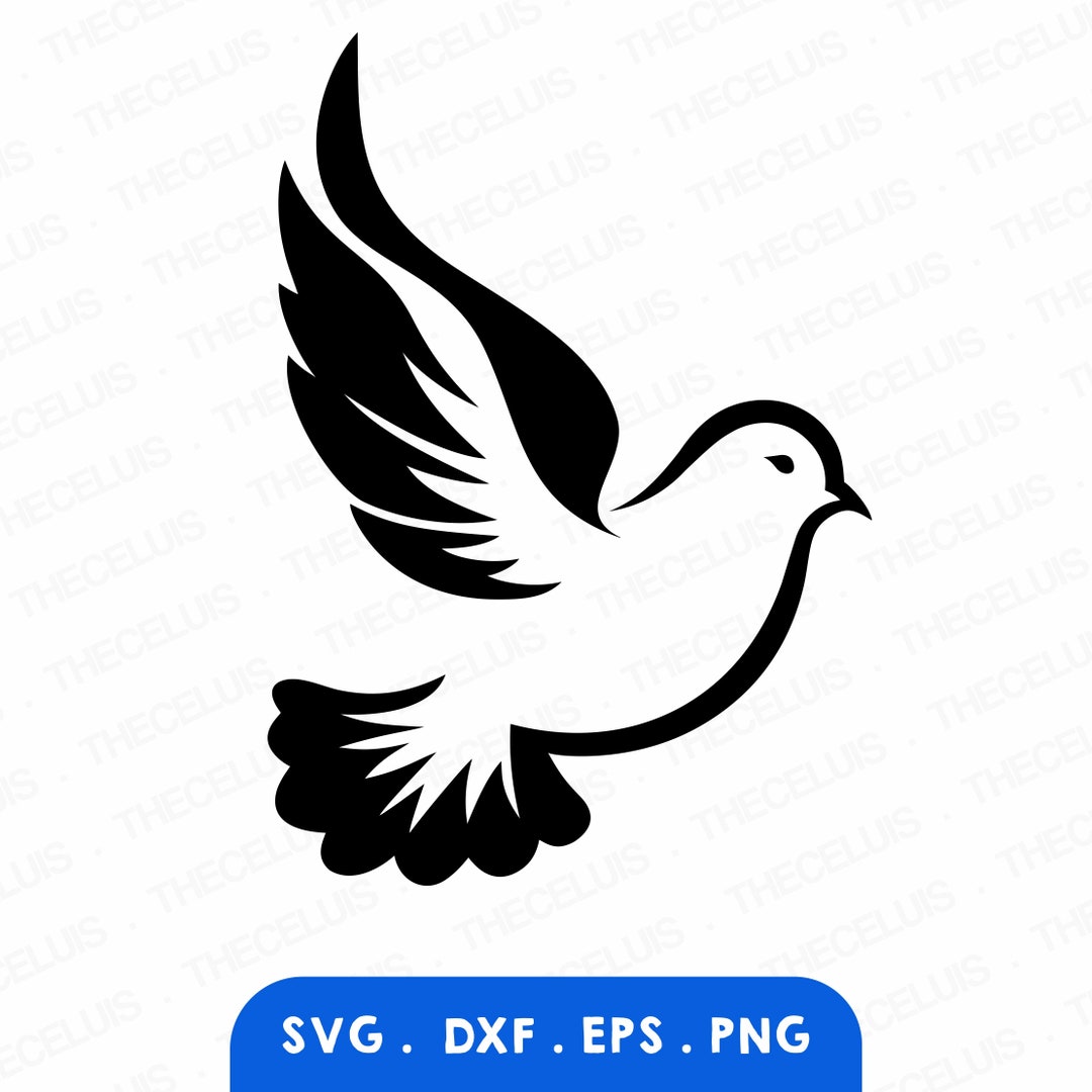 Dove Svg, Dxf, Eps, Png File - Vinyl Cutting File, Bird Digital File ...
