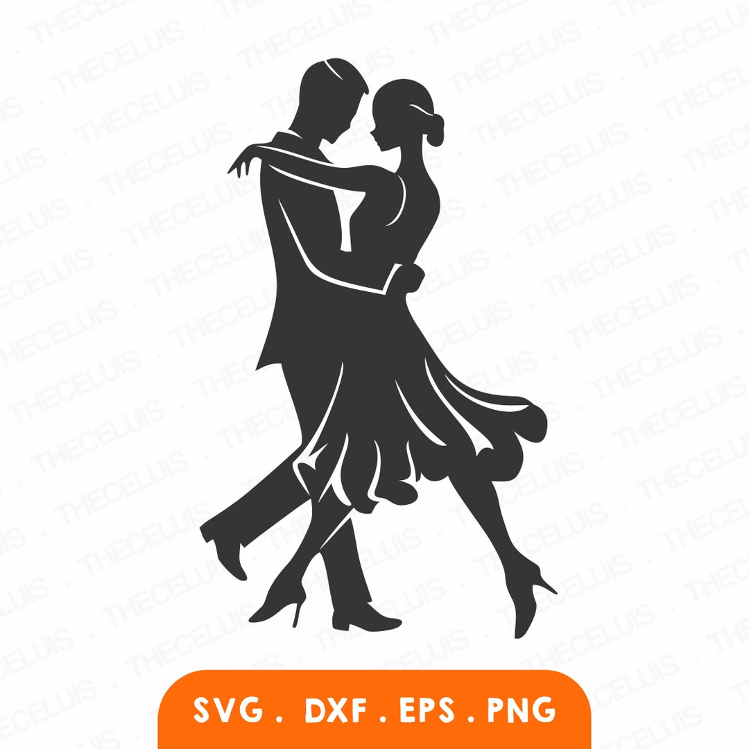 Ballroom Dance SVG, DXF, Eps, Png - Vinyl Cutting File, Dance Digital ...