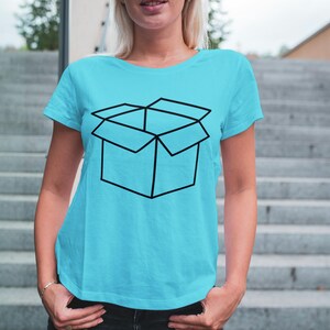 OPEN BOX Svg, Dxf, Eps, Png File - Vinyl Cutting File, Cardboard Box ...