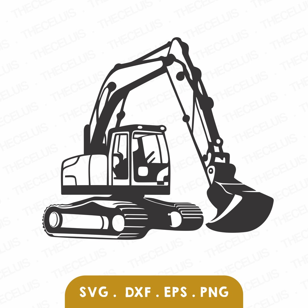 Excavator SVG File: Construction Digger Clipart (digital Download) - Etsy