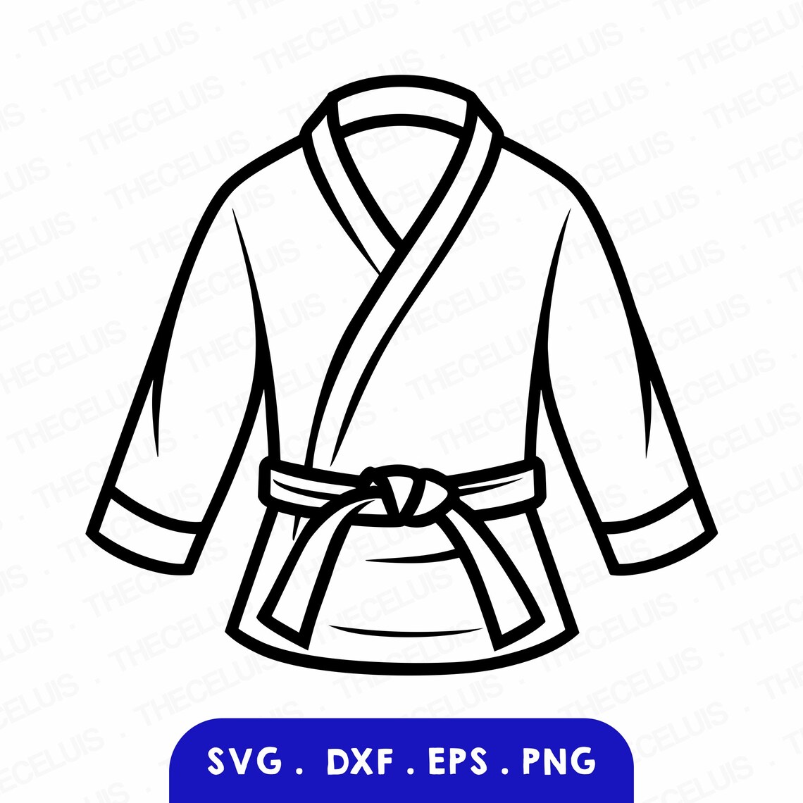 Karate Suit Svg, Dxf, Eps, Png File Vinyl Cutting File, Taekwondo ...