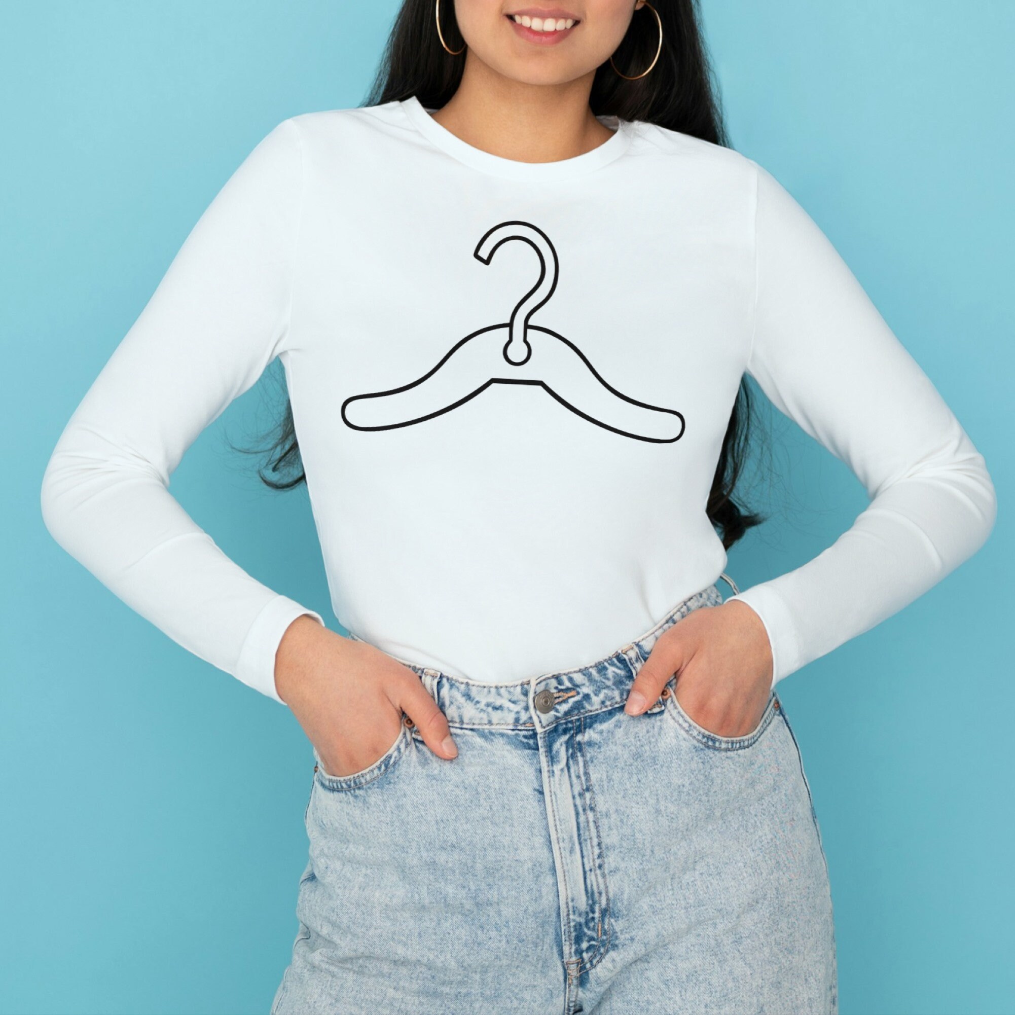 CLOTHES HANGER Svg, Eps, Dxf, Png Files Cutting File, Hanger Digital ...