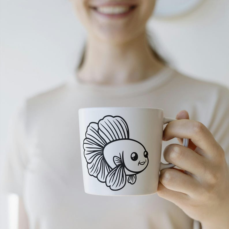 Betta Fish SVG PNG DXF Files: Siamese Fighting Fish, Cricut ...