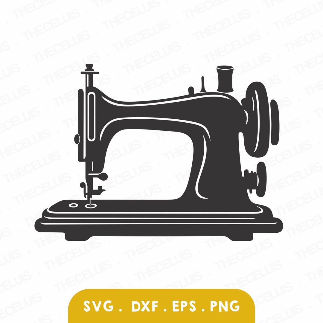 Vintage SEWING MACHINE Svg, Dxf, Eps, Png File, Vinyl Cutting File ...