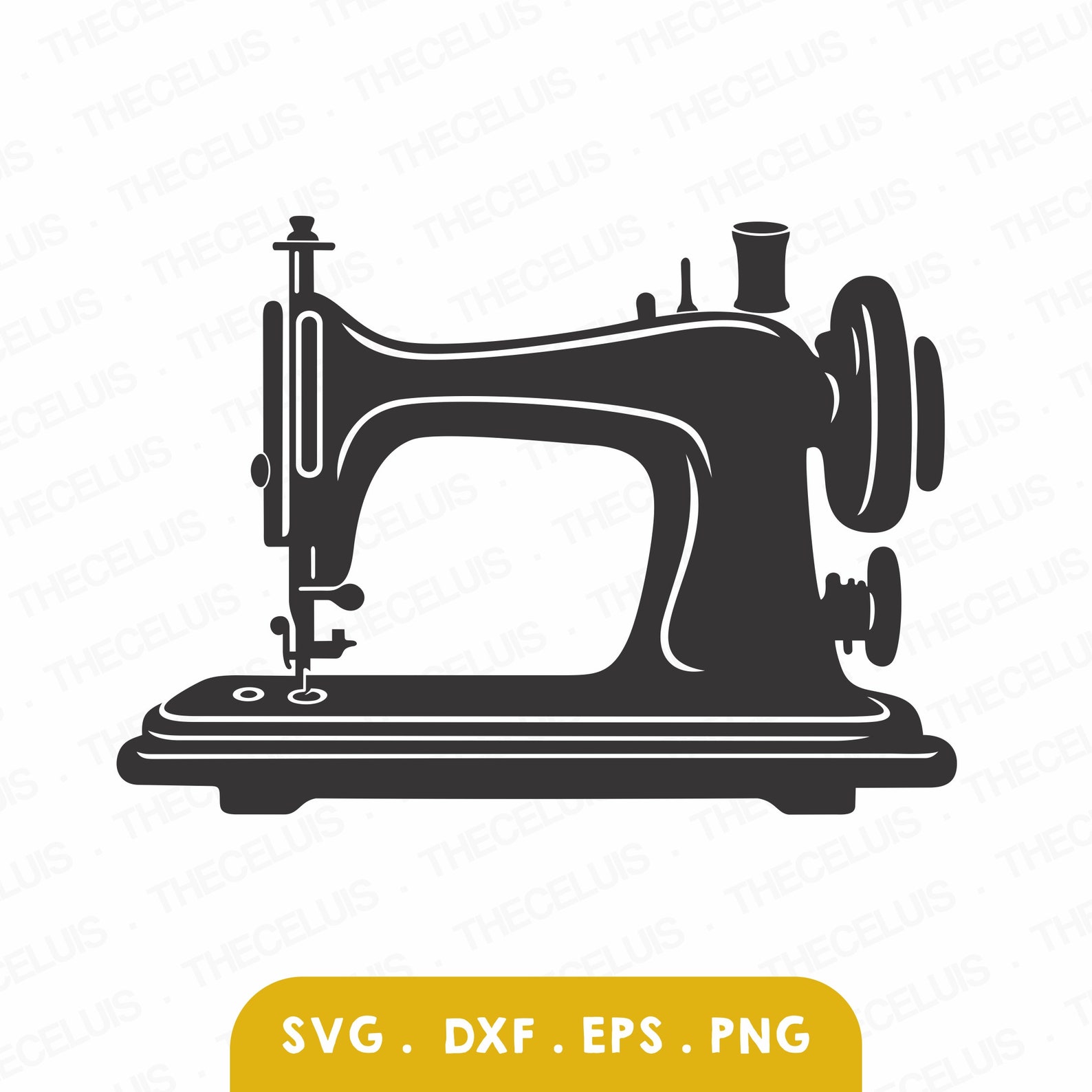 Vintage SEWING MACHINE Svg, Dxf, Eps, Png File, Vinyl Cutting File ...