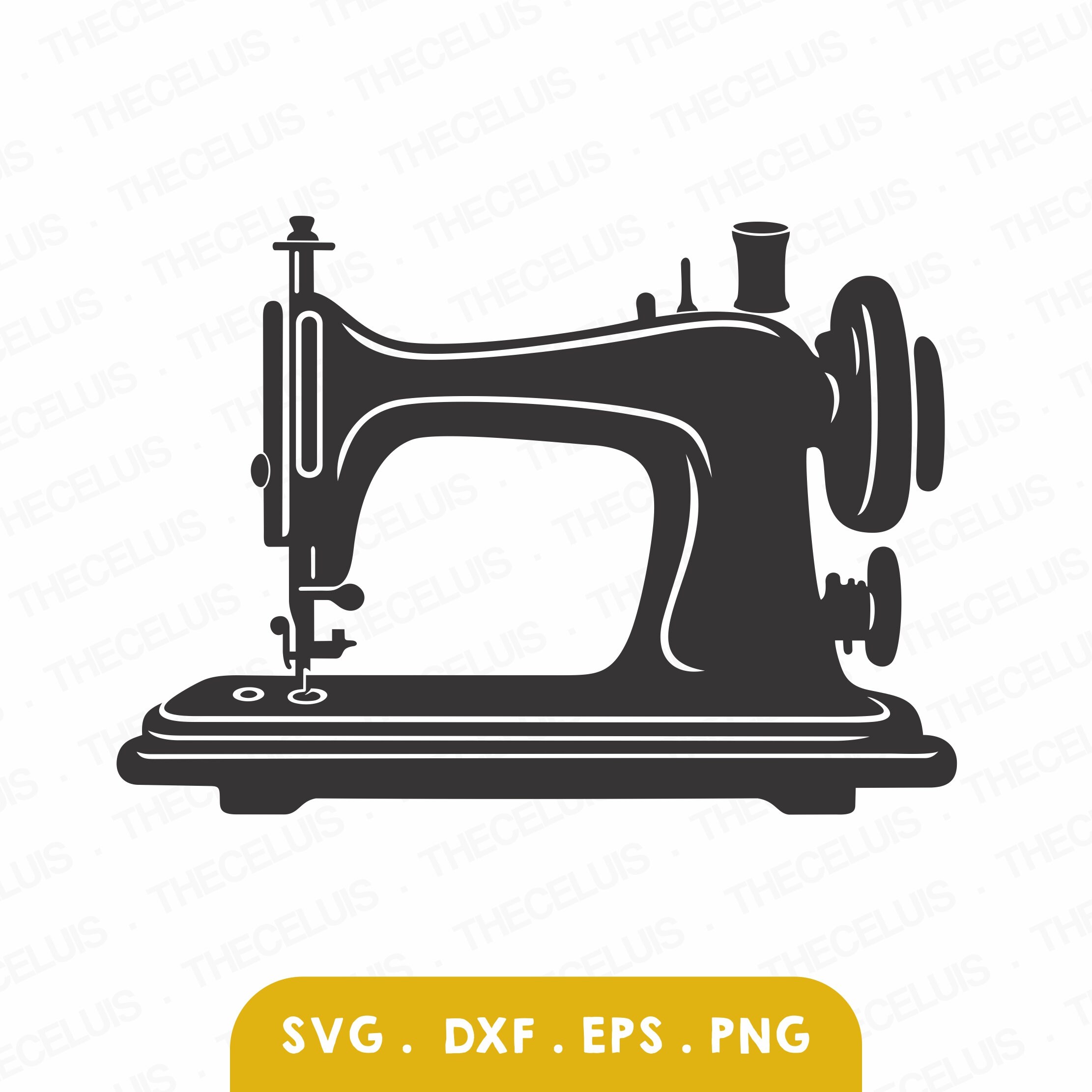 Vintage SEWING MACHINE Svg, Dxf, Eps, Png File, Vinyl Cutting File ...